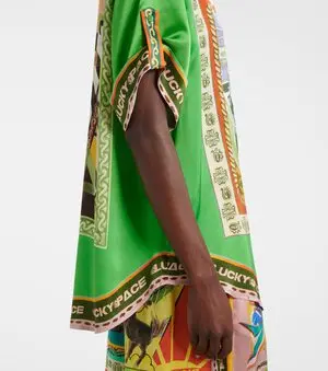 ALEMAIS Alémais Lucky Pace Printed Silk Shirt - Multicoloured