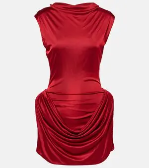 Magda Butrym Draped Mini Dress - Red