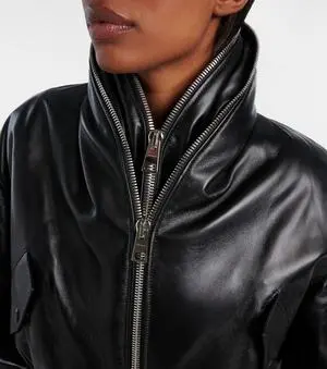 Givenchy Leather Bomber Jacket