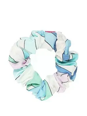 Emilio Pucci Silk Hair Tie - Blue