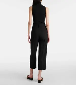 Khaite Cam Straight Pants - Black