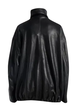 Nour Hammour Elisse Leather Jacket - Black