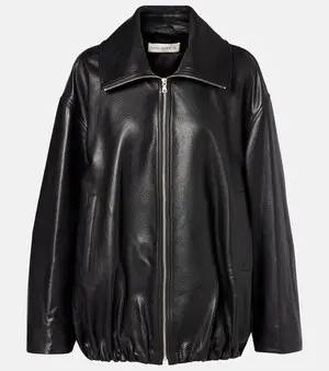 Nour Hammour Elisse Leather Jacket - Black