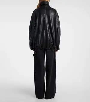 Nour Hammour Elisse Leather Jacket - Black