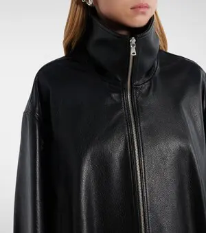 Nour Hammour Elisse Leather Jacket - Black