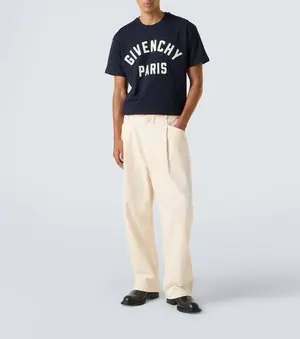 Givenchy Paris Cotton Jersey T-shirt - Blue
