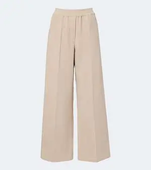 Brunello Cucinelli Cotton Wide-leg Pants - Beige