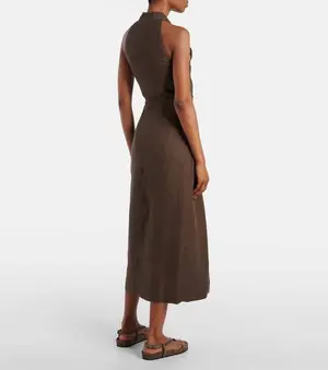 Brunello Cucinelli Twill Wrap Dress