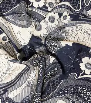 ALEMAIS Alémais Mickey Printed Silk Scarf