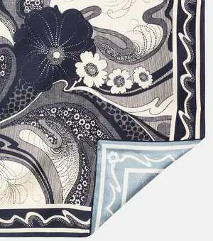 ALEMAIS Alémais Mickey Printed Silk Scarf
