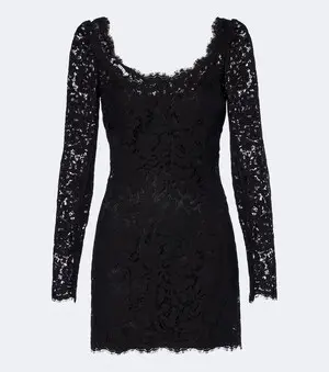 Dolce & Gabbana Lace Minidress - Black
