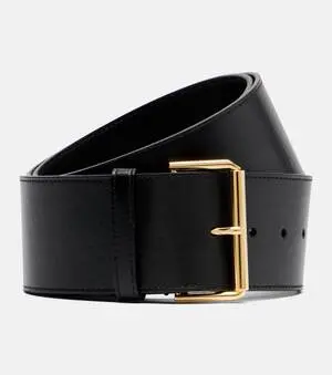 Givenchy Voyou Leather Belt - Black