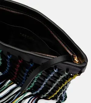 Gabriela Hearst Naila Fringed Leather Pouch