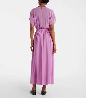 Max Mara Pineta Silk Georgette Maxi Dress