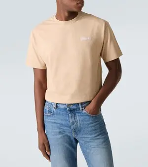 Givenchy Logo Cotton Jersey T-shirt - Beige