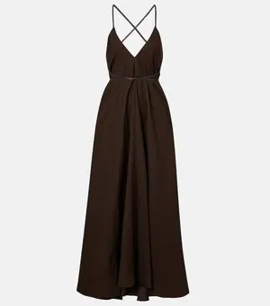 Brunello Cucinelli Open-back Maxi Dress
