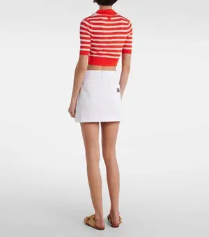 Dolce & Gabbana Denim Miniskirt - White