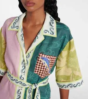 ALEMAIS Alémais Rochester Belted Mini Dress