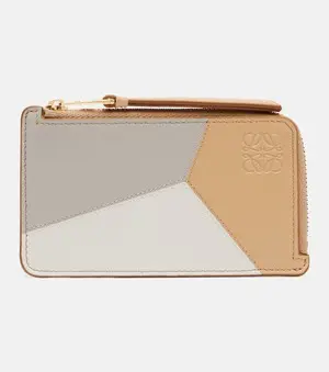 Loewe Puzzle Leather Card Case - Beige
