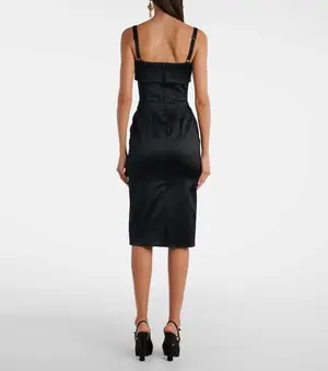 Dolce & Gabbana Satin Midi Dress