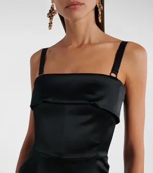 Dolce & Gabbana Satin Midi Dress