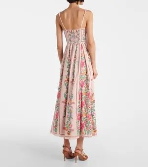 Farm Rio Floral Cotton-blend Maxi Dress