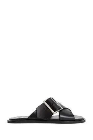 Loewe Petal Belt Flat Sandal - Black