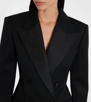Givenchy Satin-trimmed Wool Blazer
