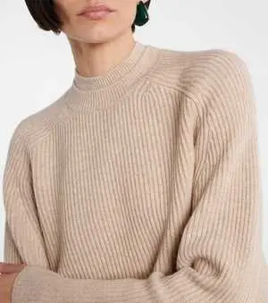 Max Mara Funale Wool And Cashmere Sweater - Beige