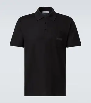 Givenchy Logo Cotton Pique Polo Shirt - Black