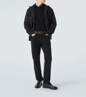 Givenchy Logo Cotton Pique Polo Shirt - Black