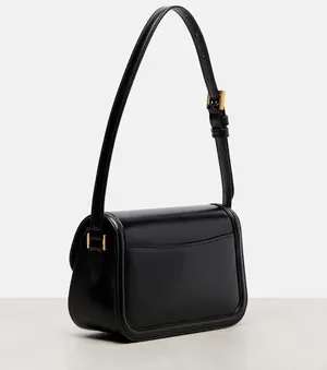 Saint Laurent Solferino Mini Leather Shoulder Bag - Black