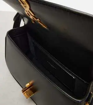 Saint Laurent Solferino Mini Leather Shoulder Bag - Black