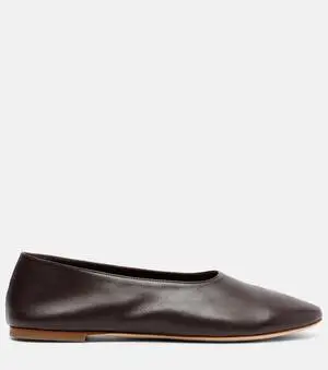 Staud Alba Leather Ballet Flats