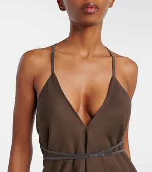 Brunello Cucinelli Open-back Maxi Dress
