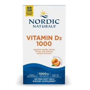 NORDIC NATURALS Vitamin D3 120 Softgels - One-color