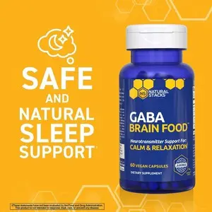 NATURAL STACKS Gaba Brain Food 60 Capsules