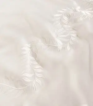 PETER REED Cotton Embroidered Laurels Oxford Pillowcase