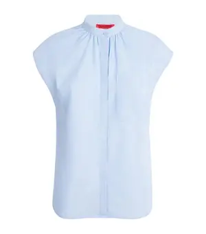 Max & Co. Sleeveless Embroidered Shirt