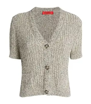 Max & Co. Ribbed Short-sleeve Cardigan