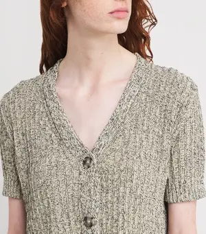 Max & Co. Ribbed Short-sleeve Cardigan