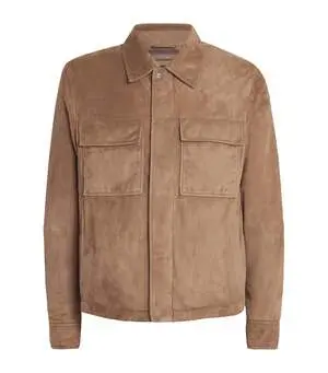 Paul & Shark Aqualeather Suede Shacket