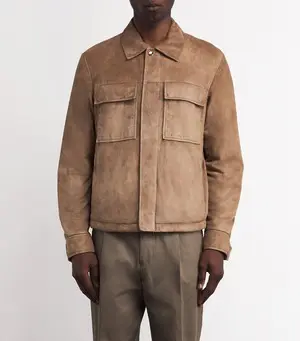 Paul & Shark Aqualeather Suede Shacket