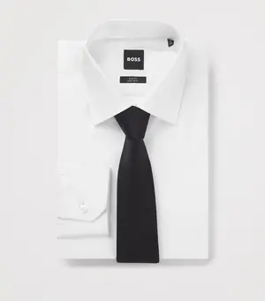 BOSS Silk Twill Tie - Black