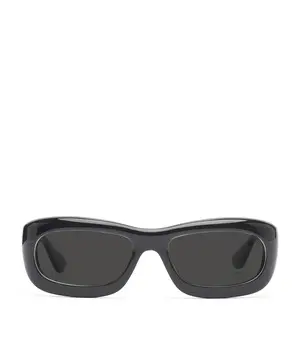 PORT TANGER Acetate Ghaib Sunglasses - Black