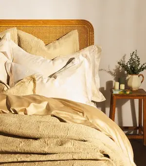 CELSO DE LEMOS Cotton-silk Pompadour King Oxford Pillowcase