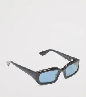 PORT TANGER Mektoub Acetate Sunglasses - Black