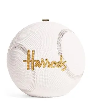 Judith Leiber Tennis Ball Minaudière - White