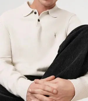 ALLSAINTS Ramskull Statten Polo Sweater
