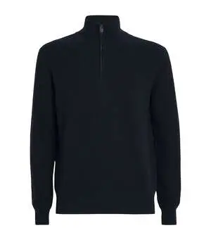 Brioni Cashmere-wool High-neck Sweater - Blue